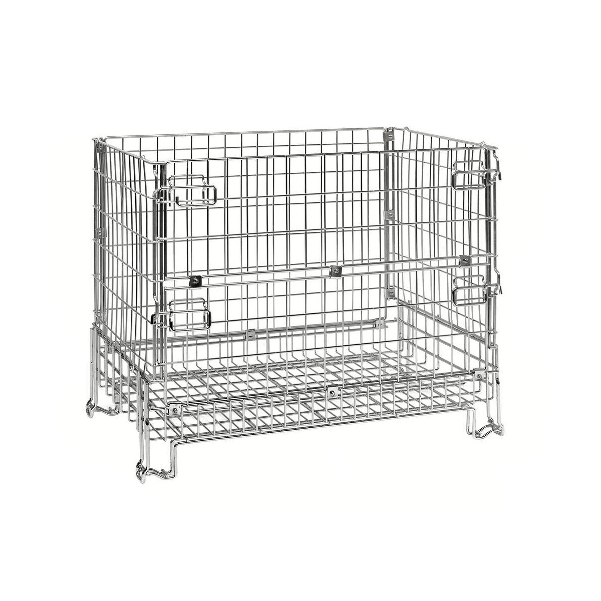 Gitterbox Palettenbox 1.000 kg, faltbar, LxBxH 1.200 x 800 x 980 mm,