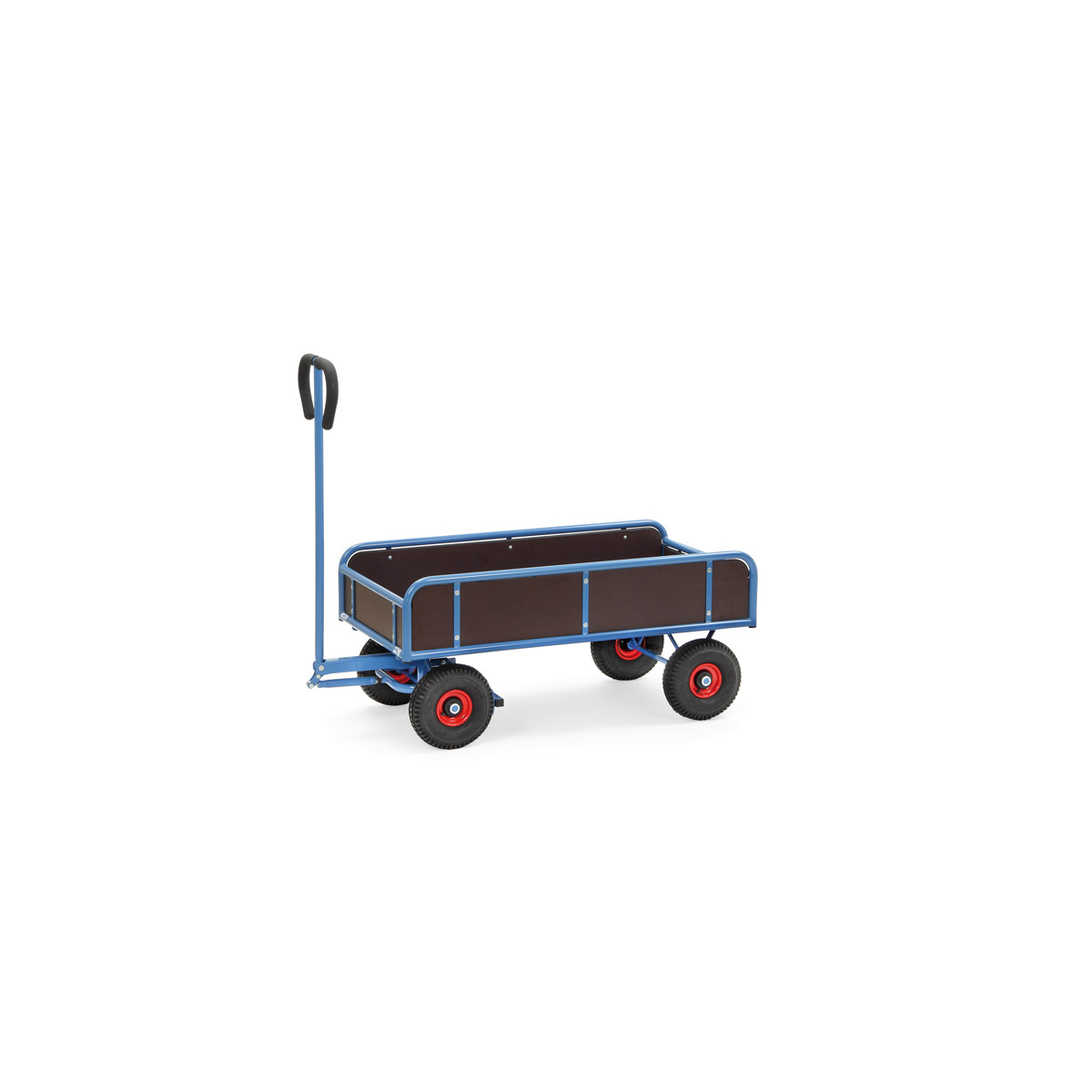 Fetra Handwagen 400 kg, 2-achsig, Plattform 945 x 545 mm, Seitenwände